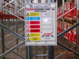 Racking Safety Load Notices - 2h Storage Solutions Ltd